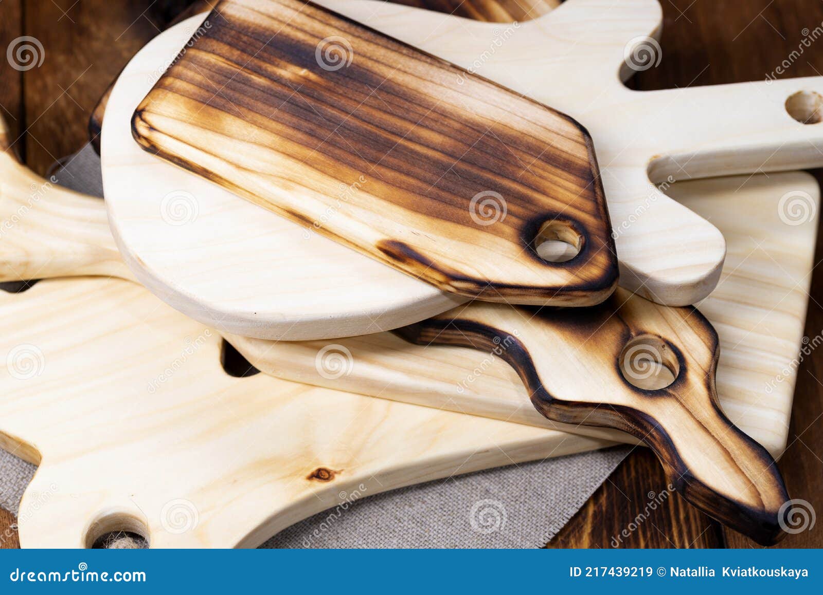 Handmade Chopping Boards. Lots of Cutting Boards Stock Image - Image of ...