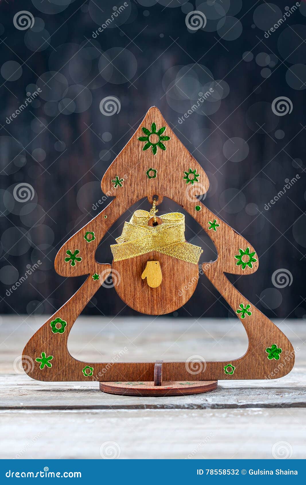 Handmade Christmas Tree Made of Wood Stock Photo - Image of card ...