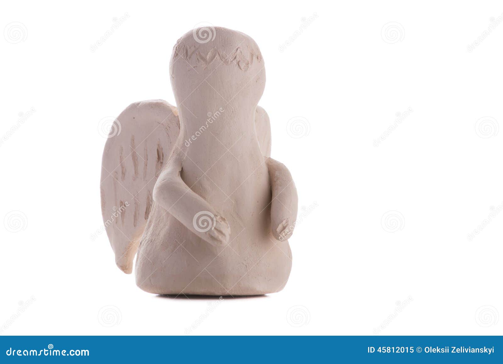 Handmade clay angel stock image. Image of craft, clay - 45812015