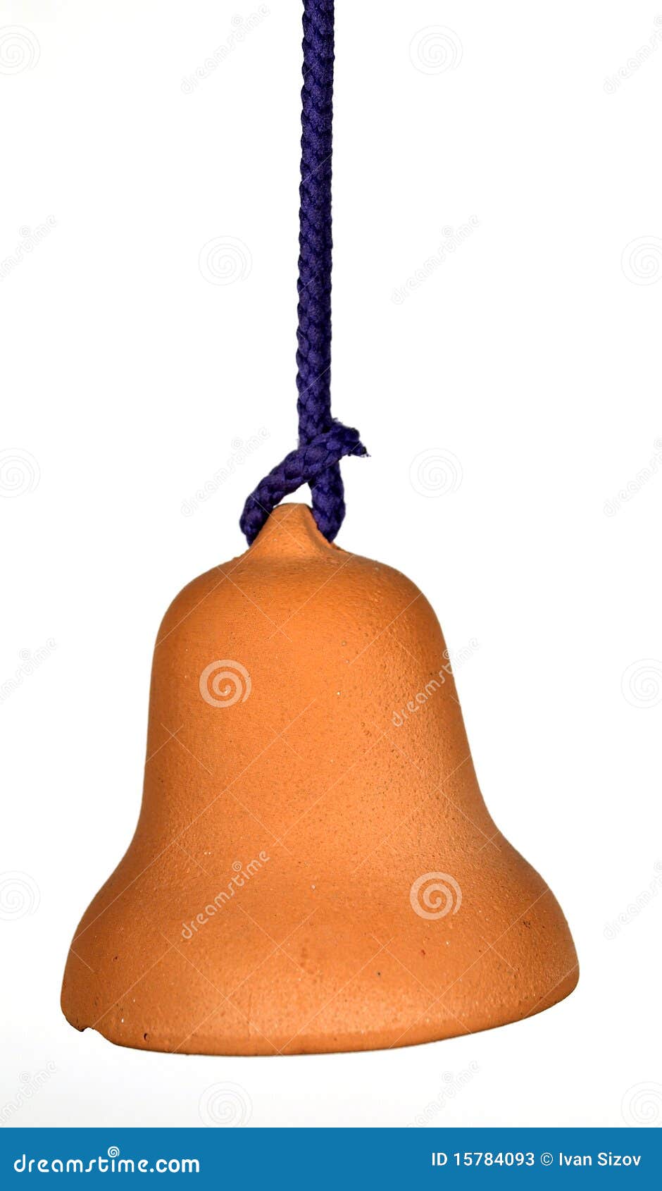 Handmade clay bell stock image. Image of instrument, service - 15784093