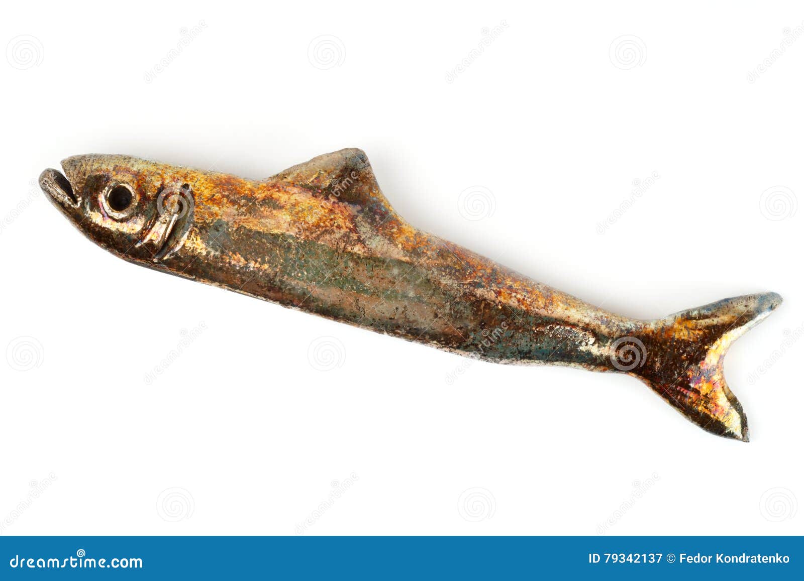 Handmade Clay Fish Isolated on White Stock Image - Image of clay ...