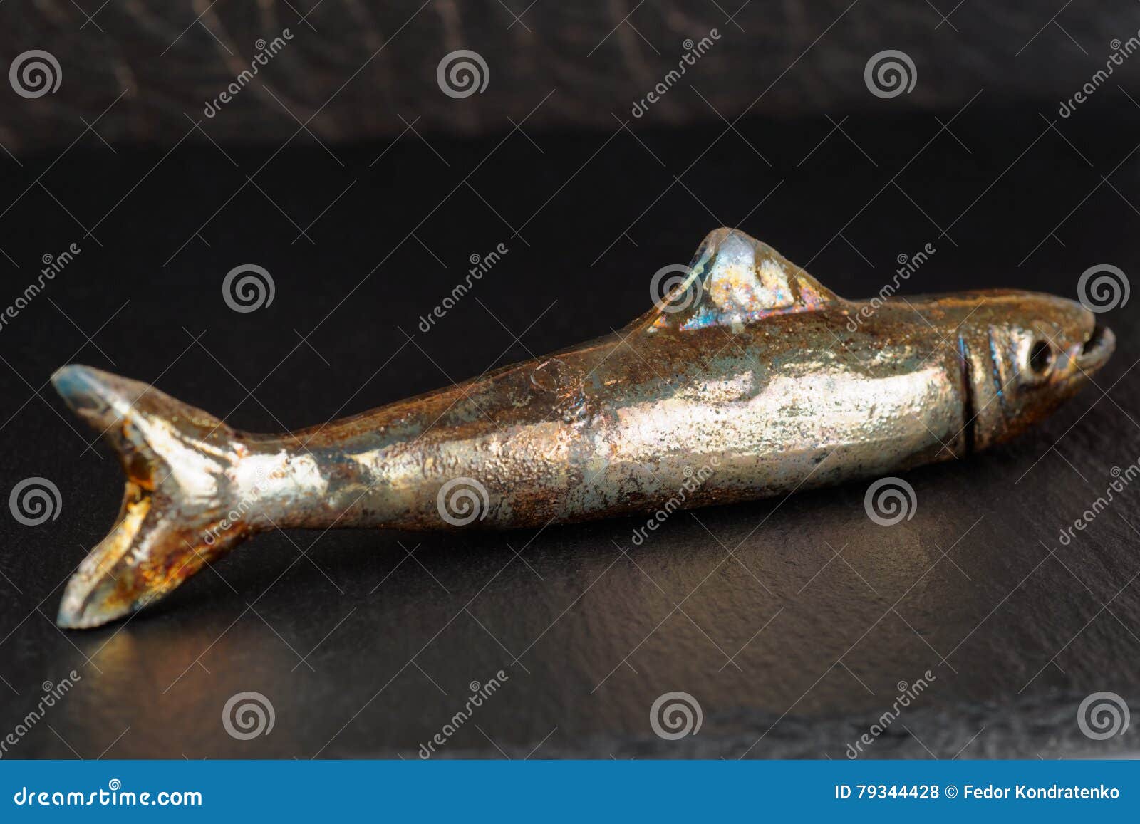 Handmade Clay Fish on Slate Surface Stock Photo - Image of catch ...