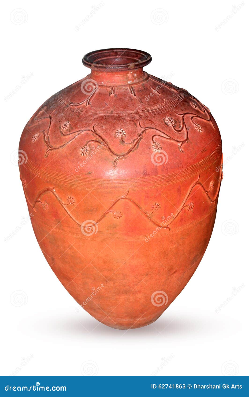 Handmade Clay Oldest Single Big Pot Stock Image - Image of ceramics ...