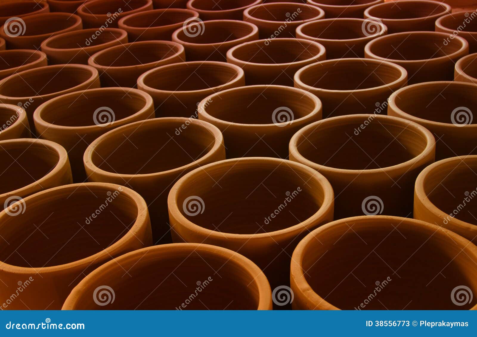 Handmade clay pots stock image. Image of sculpture, round - 38556773
