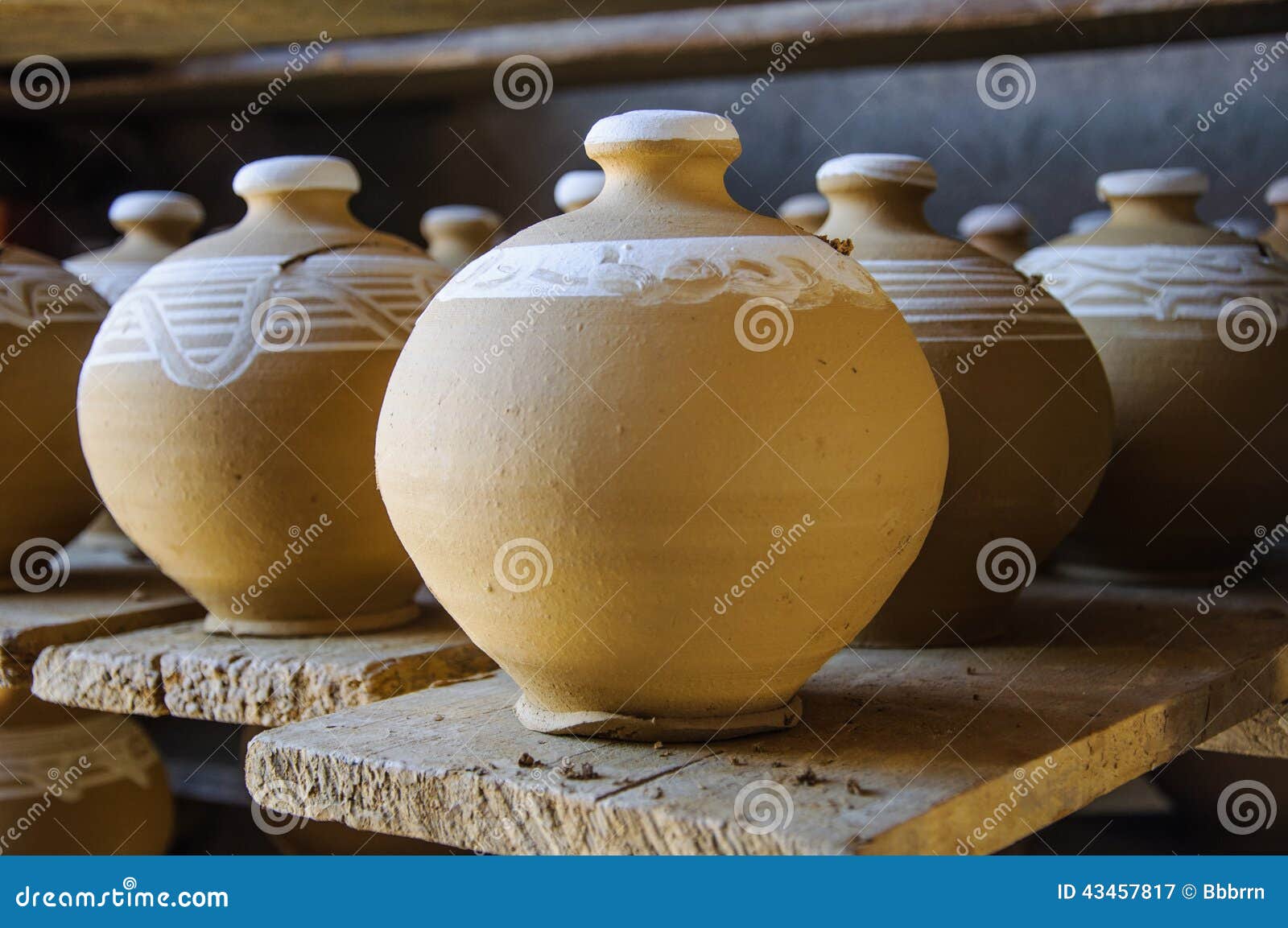 Handmade clay pots stock image. Image of design, handicraft - 43457817