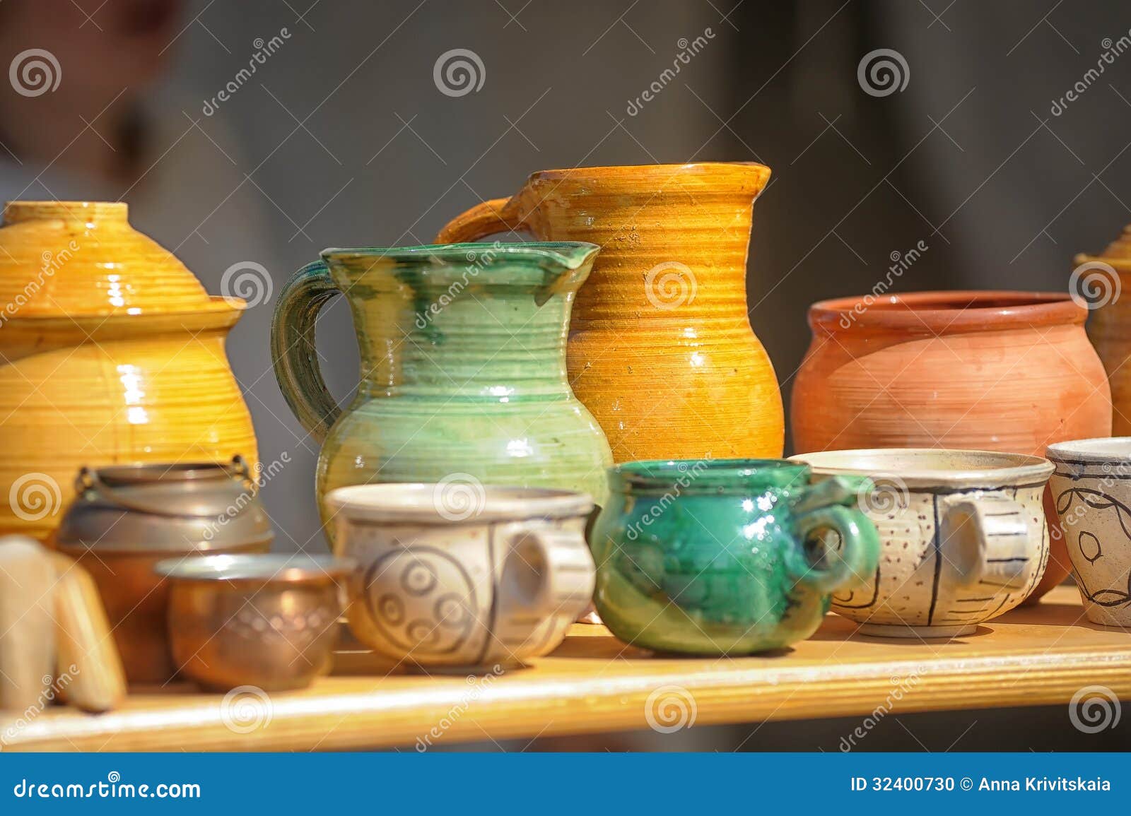 Handmade clay pots stock photo. Image of handmade, native - 32400730