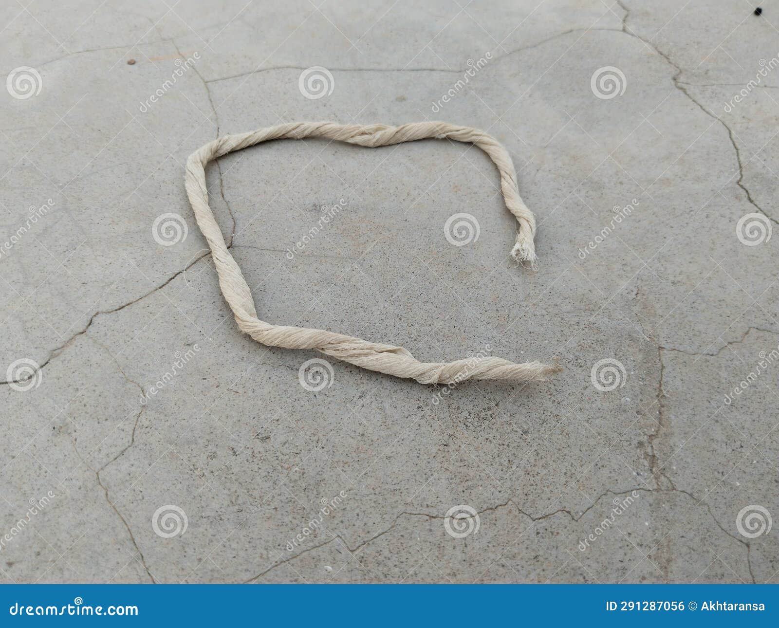 Handmade Cloth Rope for Fence Stock Photo - Image of concept, handmade ...