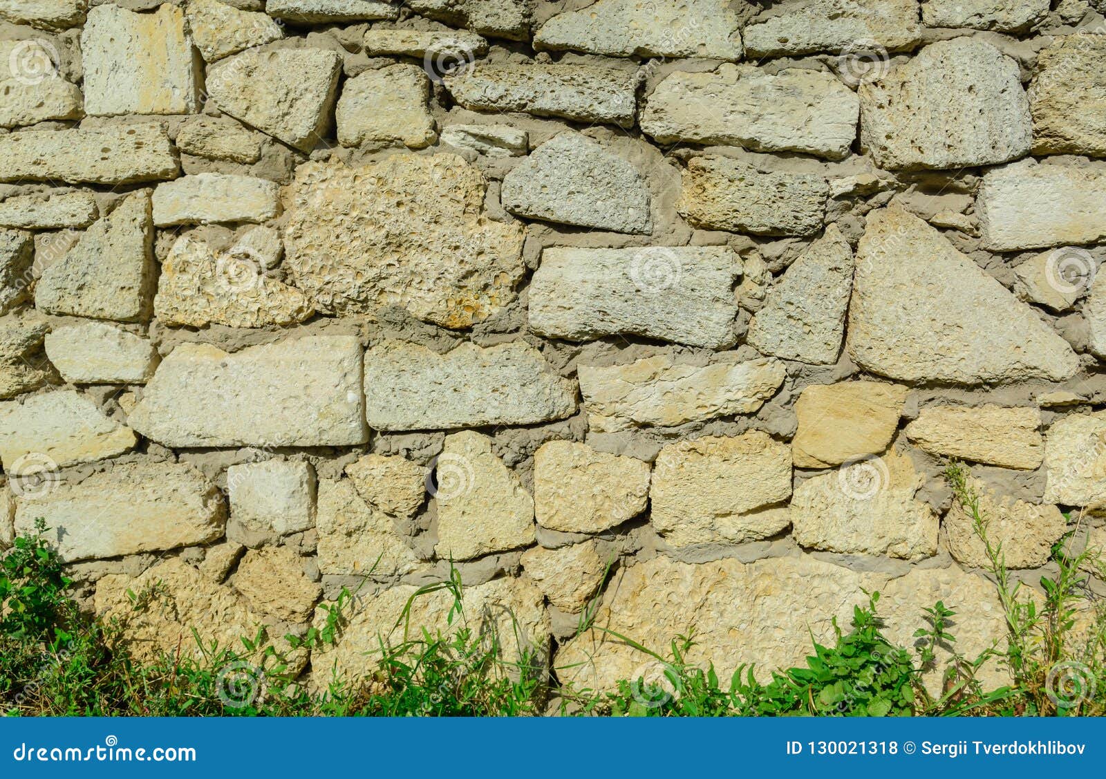 Handmade Cobble Stone Texture Wall With Different Sizes Of Materials ...