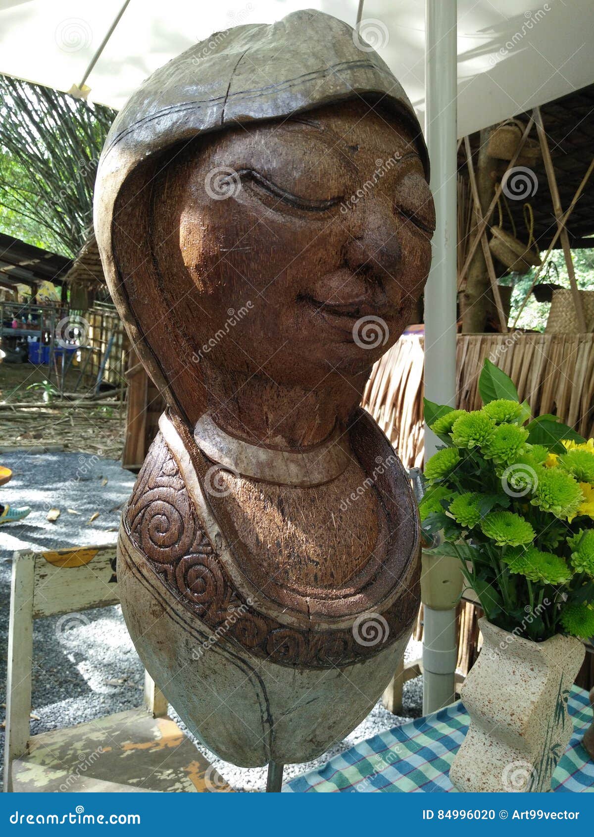 Handmade from coconut. stock photo. Image of thailand - 84996020