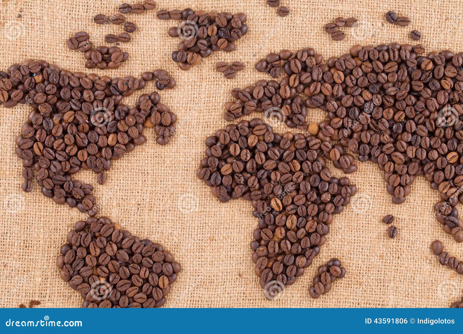 Handmade coffee map. stock photo. Image of canada, spain - 43591806