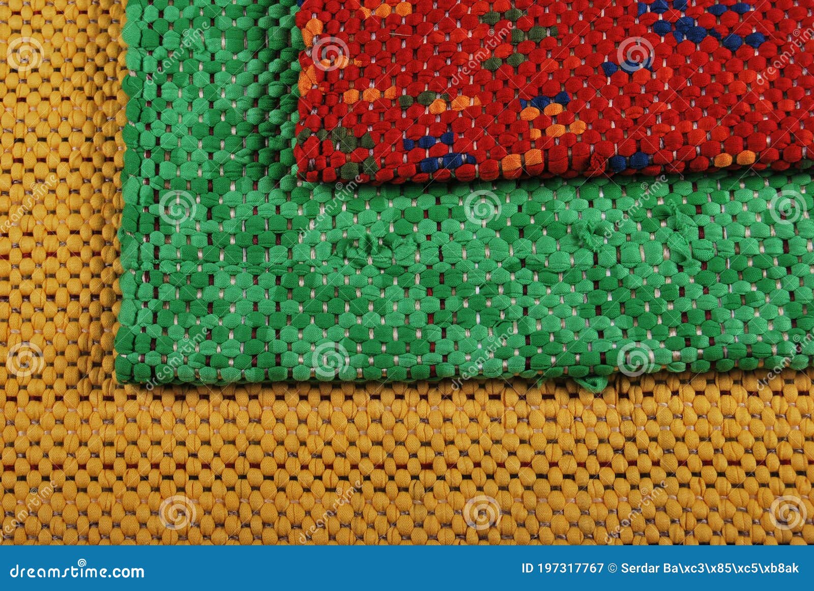 Handmade Colored Carpet and Rug Weavings, Colorful Rug Textures Stock ...