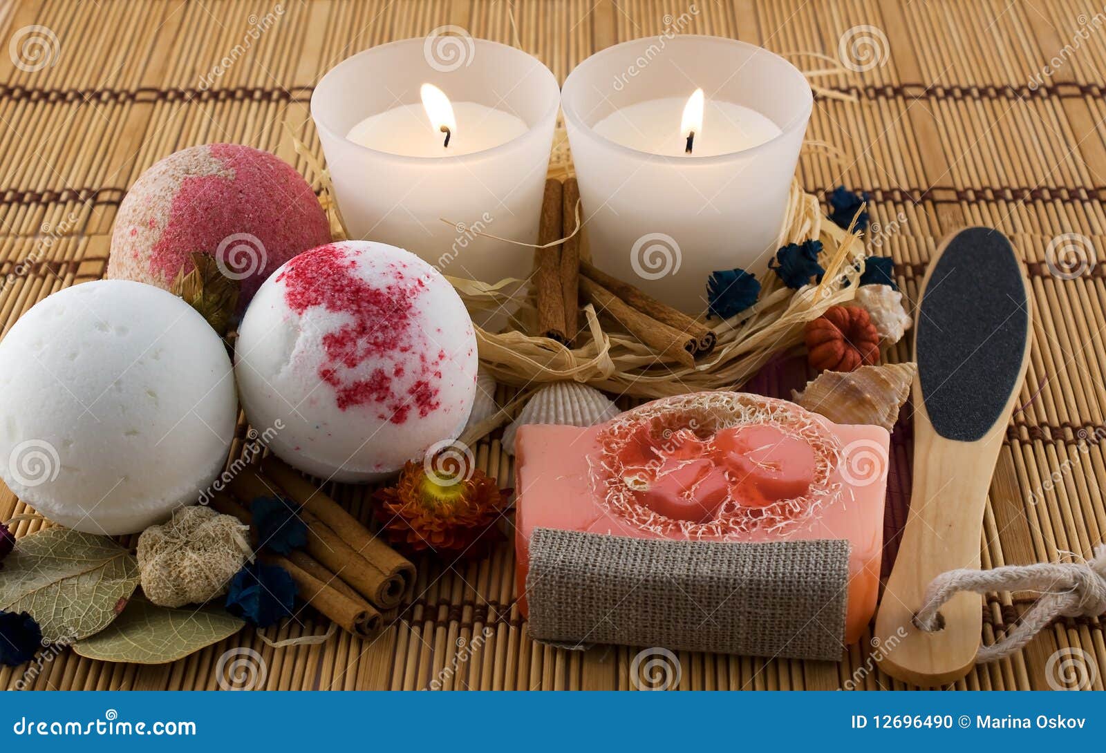 Handmade Cosmetics for Bath Stock Photo - Image of business, hollyhock ...