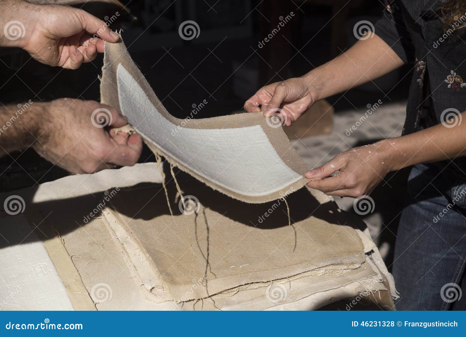 Handmade cotton paper stock photo. Image of pattern, fiber - 46231328