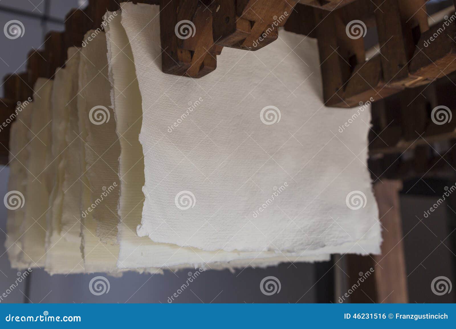 Handmade cotton paper stock photo. Image of organic, paper - 46231516