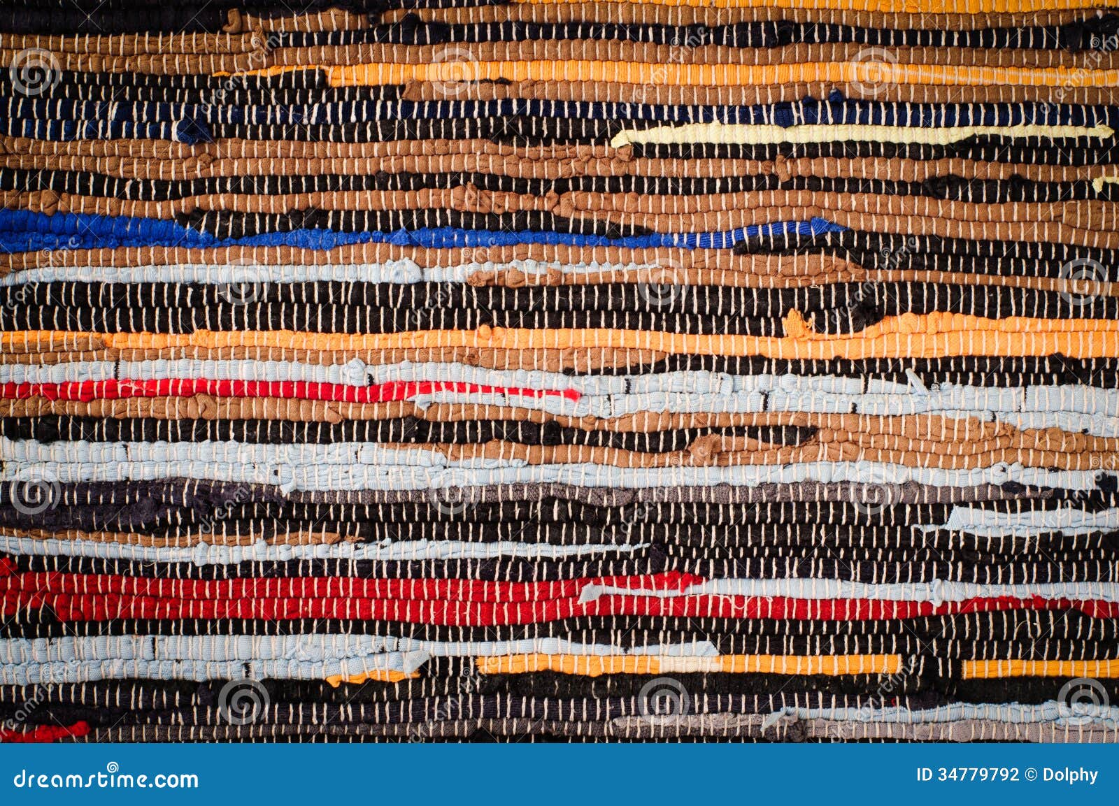 Handmade Cotton Rug Texture Stock Photo - Image of blue, pattern: 34779792