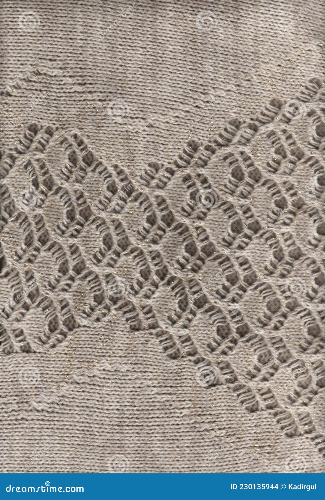 Handmade Cream Knitting Wool Texture Background Stock Photo - Image of ...