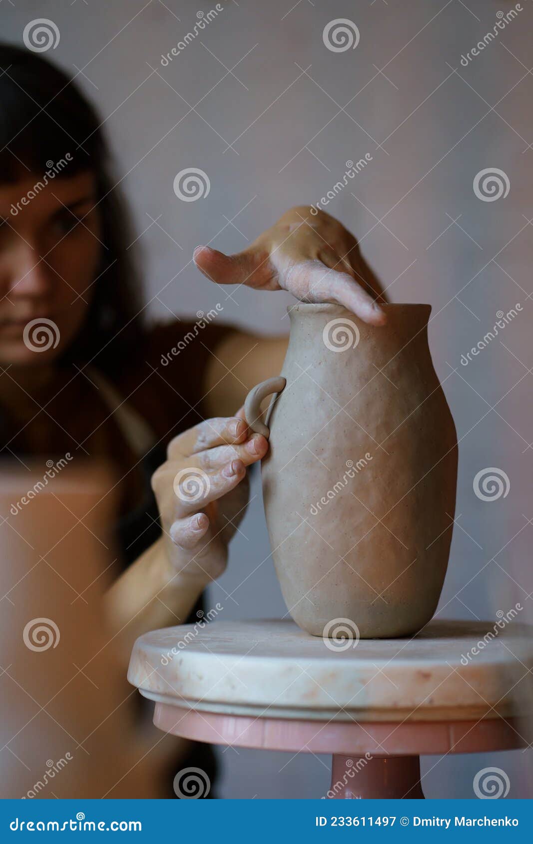 Handmade Creation Occupation: Process of Moulding and Sculpturing ...