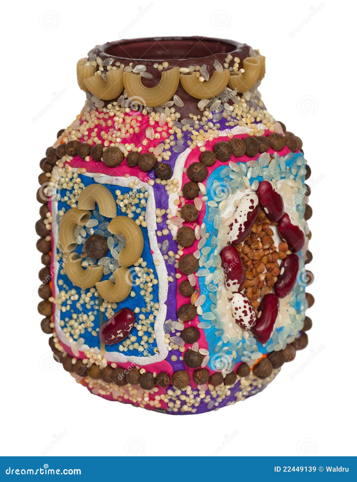 Handmade Decoration of Vase Stock Image - Image of rice, single: 22449139