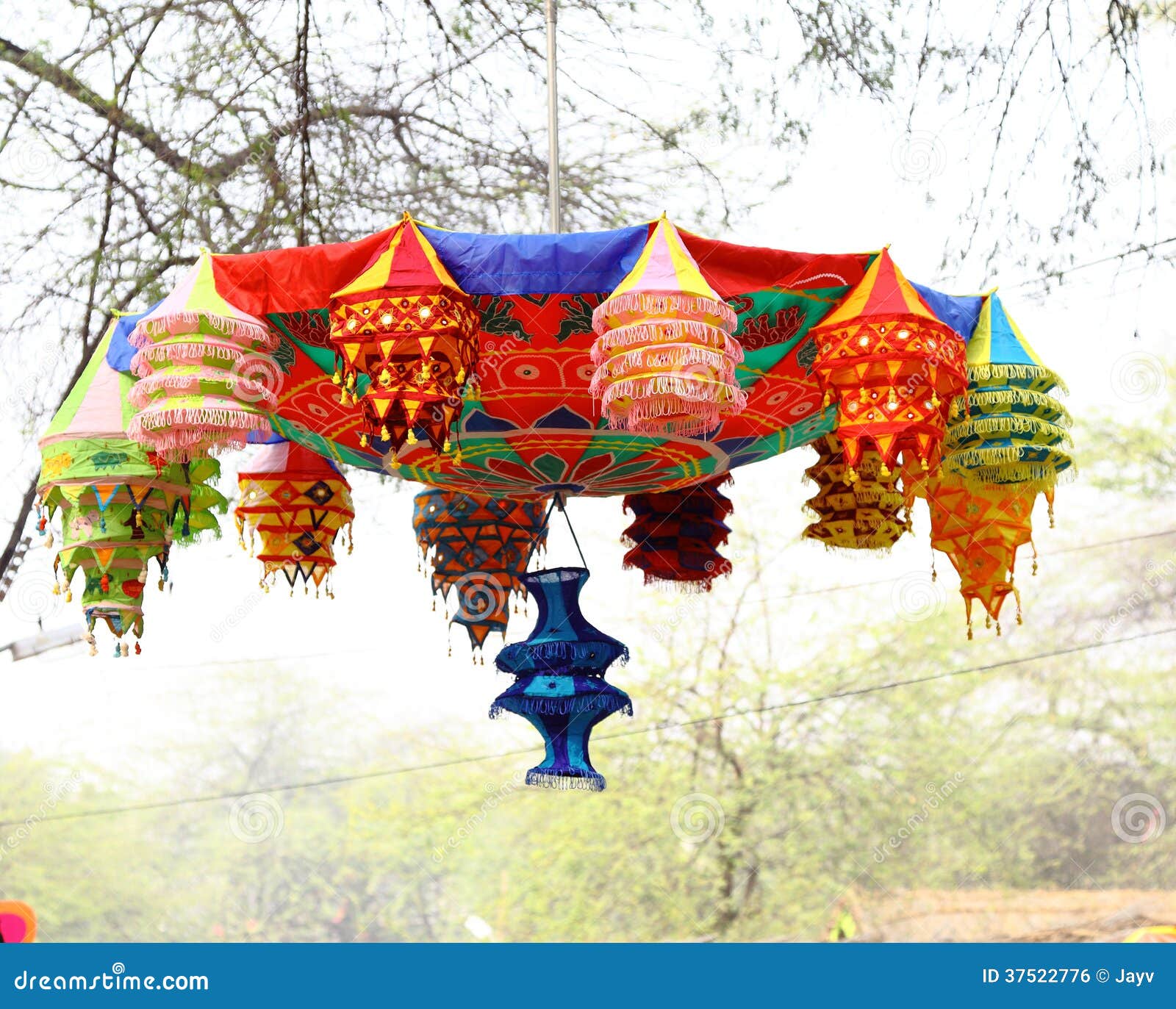 Handmade Decorative Hangings Stock Photo - Image of artwork, colorful ...