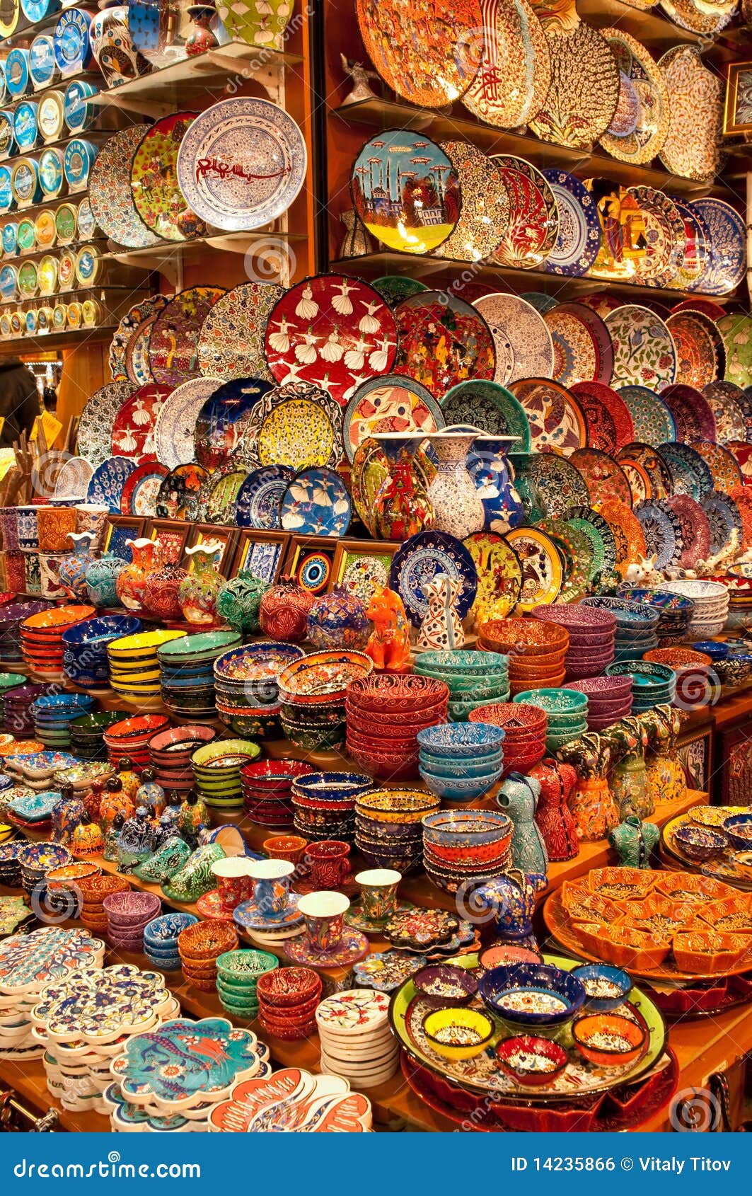 Handmade dishware stock photo. Image of colorful, ornamental - 14235866