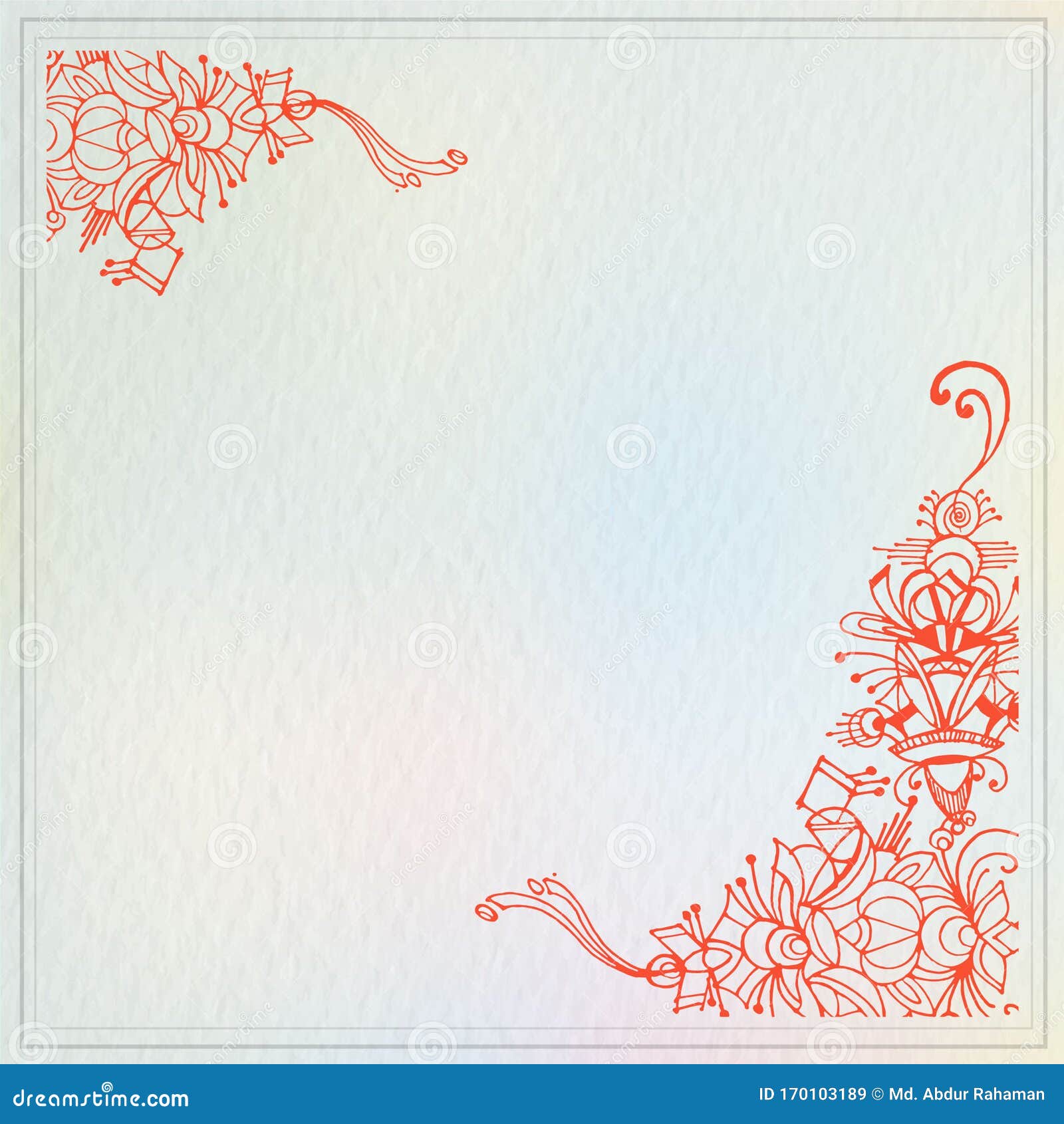 Handmade Drawing Design Template 01 Stock Illustration - Illustration ...