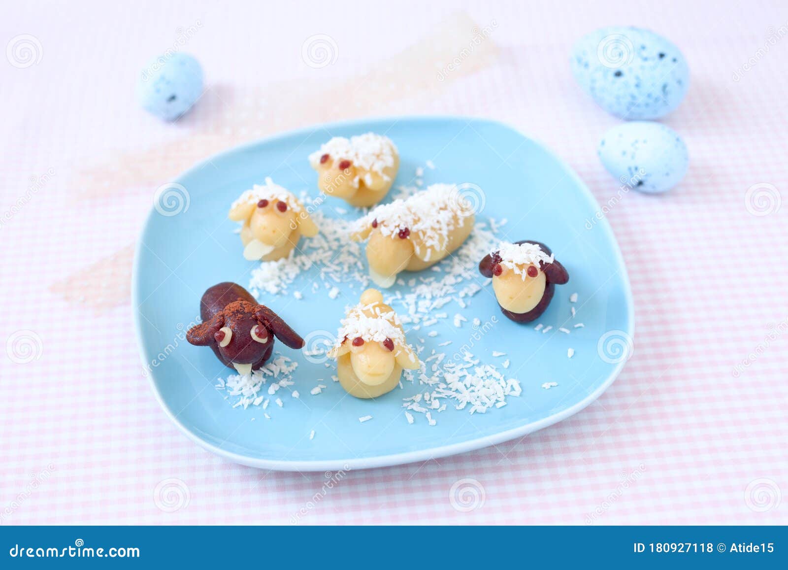 Marzipan lambs stock photo. Image of candy, easter, idea - 180927118