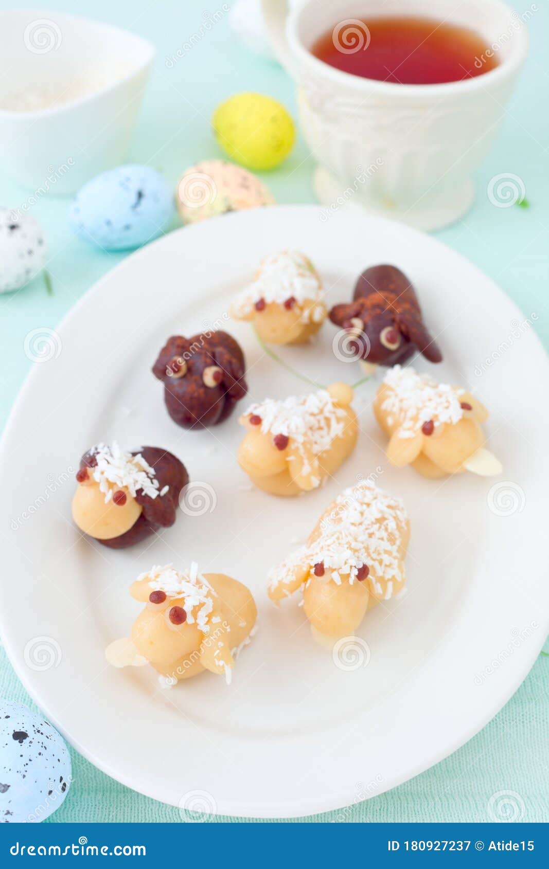 Marzipan lambs stock image. Image of idea, lambs, cake - 180927237
