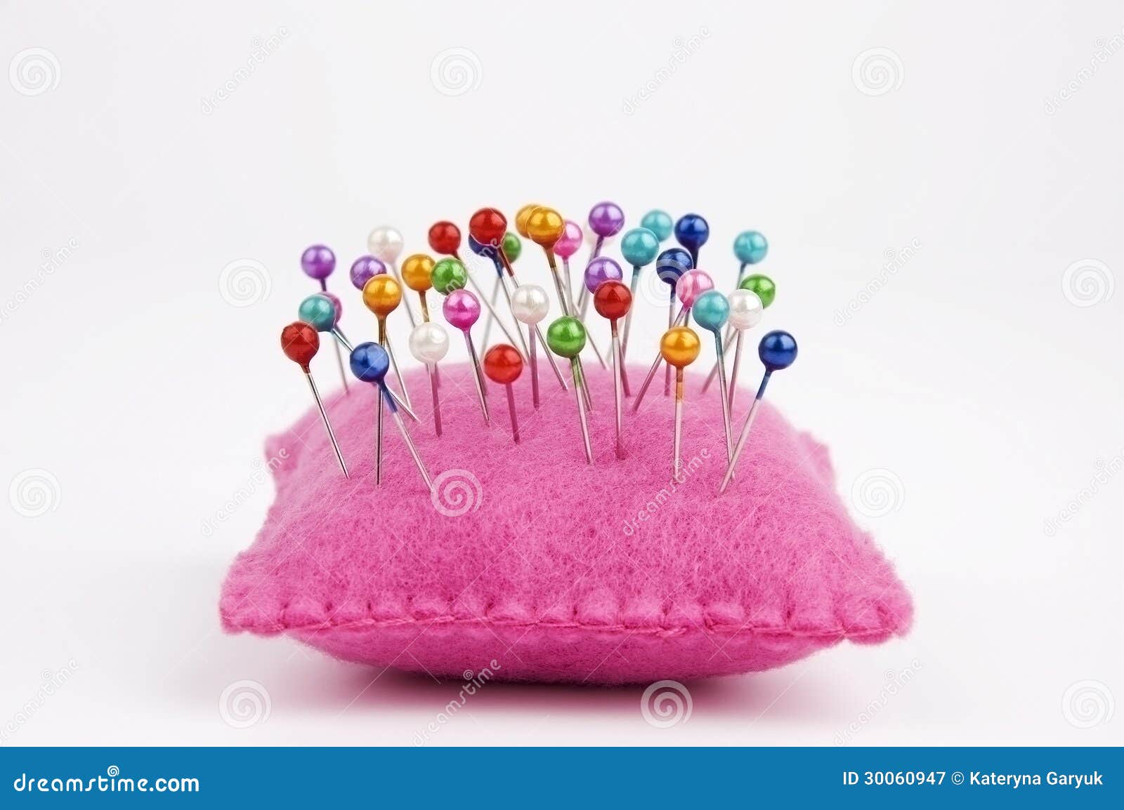 Pin cushion stock image. Image of textile, purple, stuck - 30060947