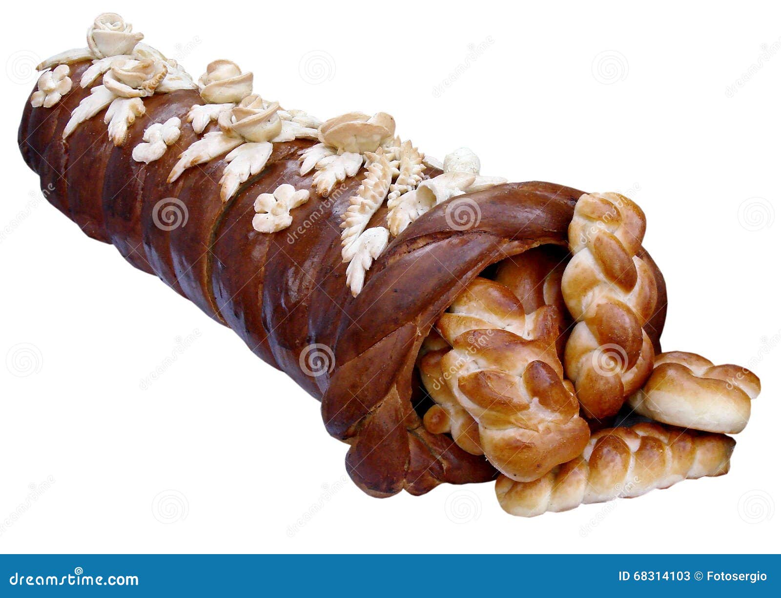 Handmade Festive Bread Horn of Plenty Stock Image - Image of cookery ...