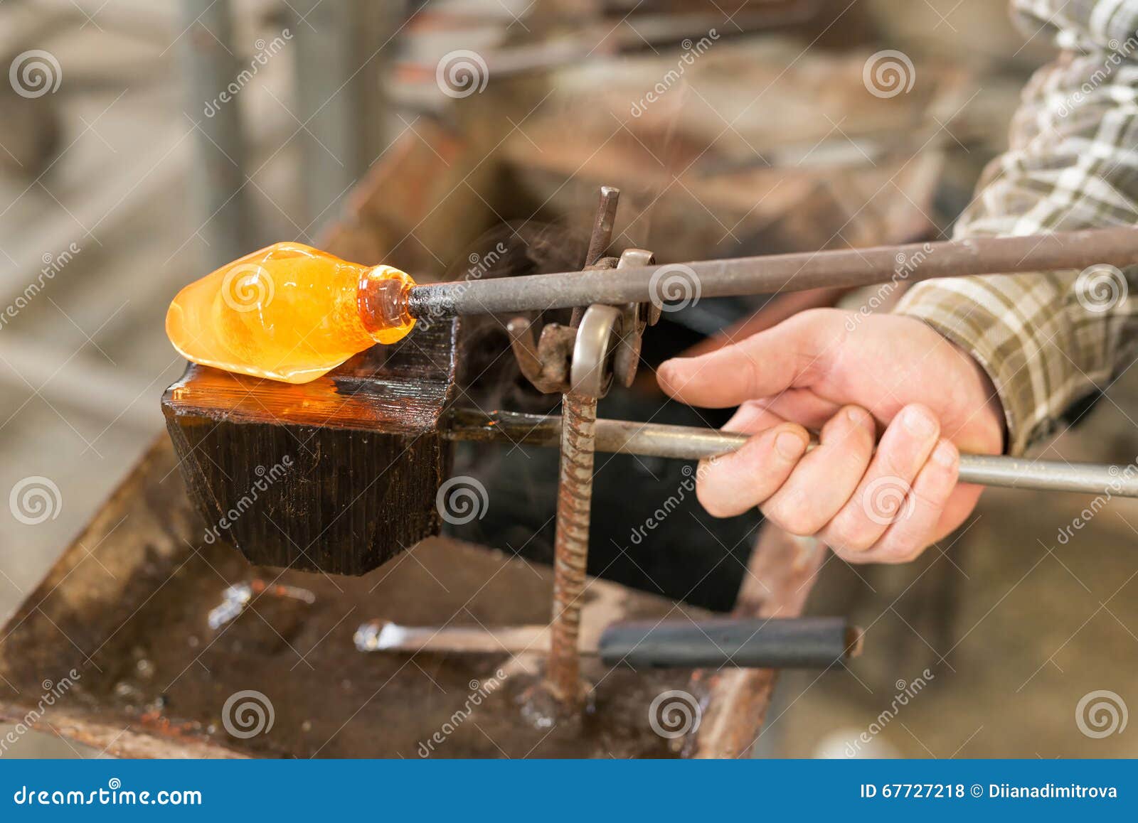 Handmade Figures of Melted Glass Stock Photo - Image of glass ...