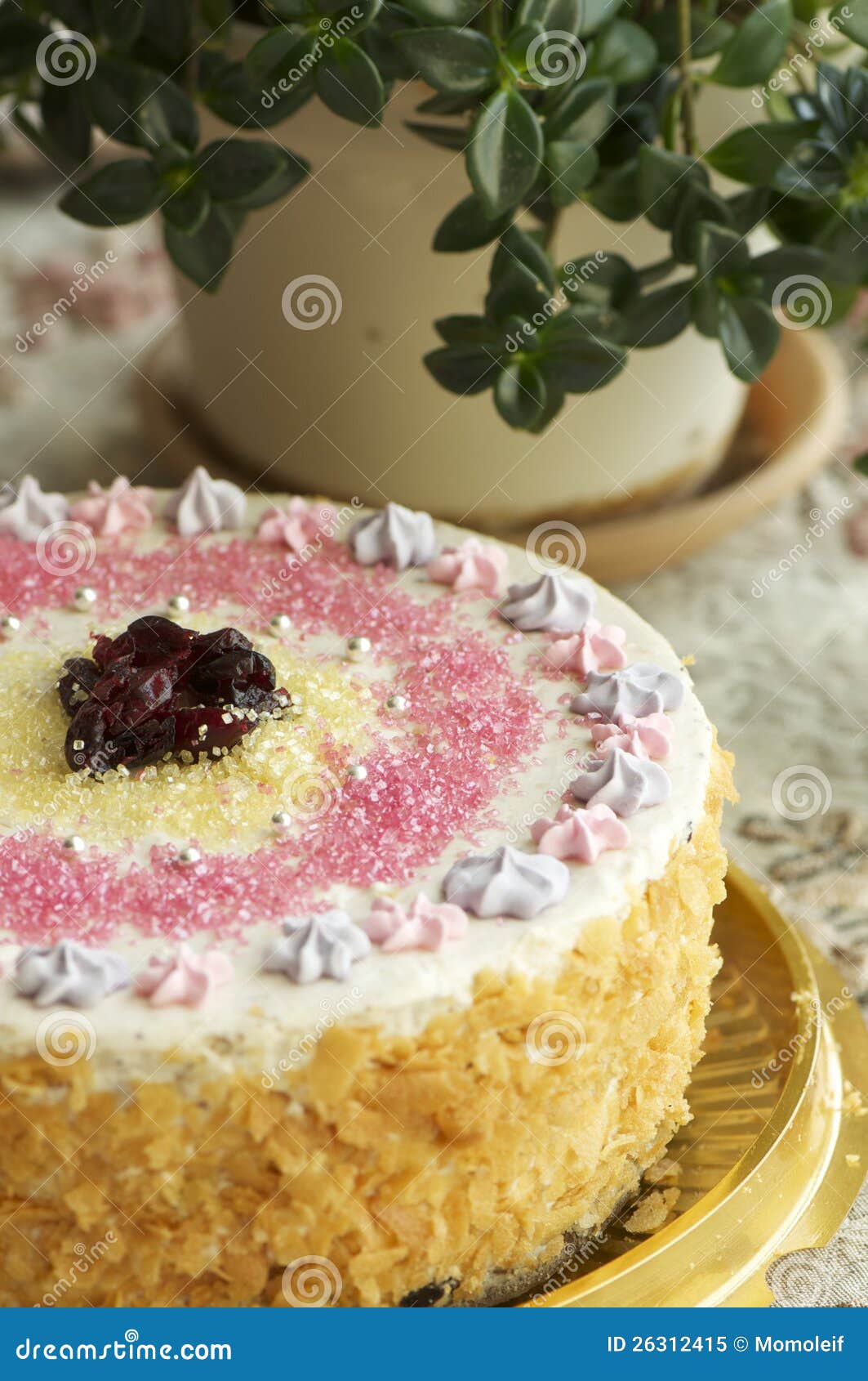 Handmade filbert cake stock image. Image of decor, delicious - 26312415
