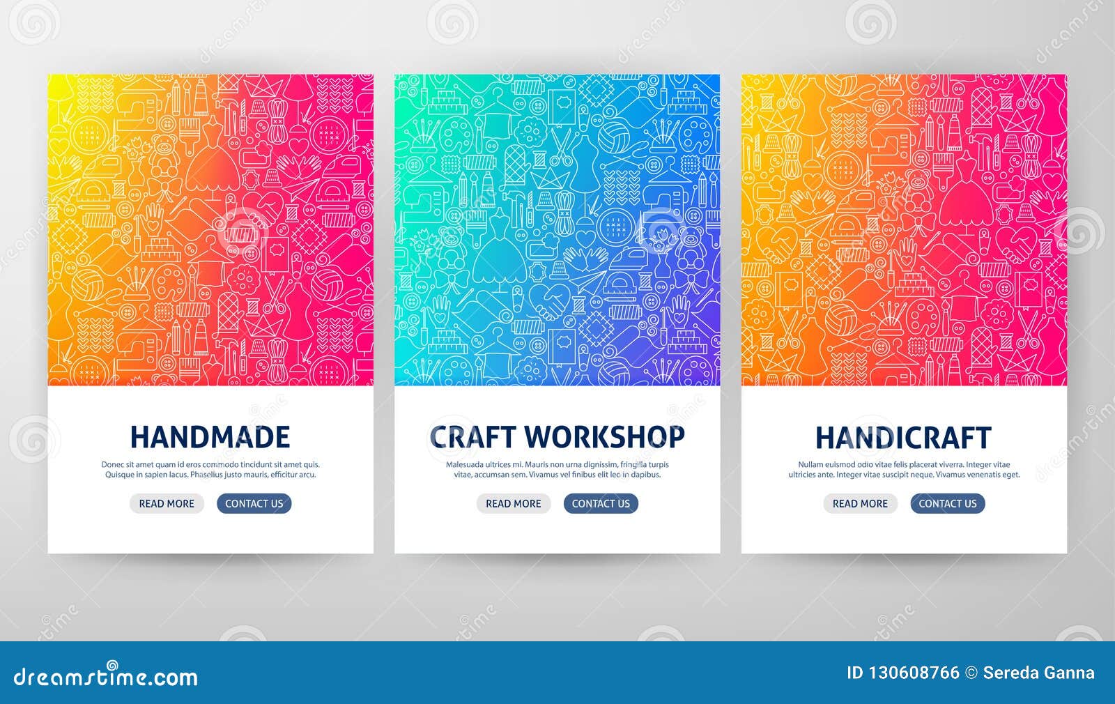 Handmade Flyer Concepts stock vector. Illustration of flyer - 130608766