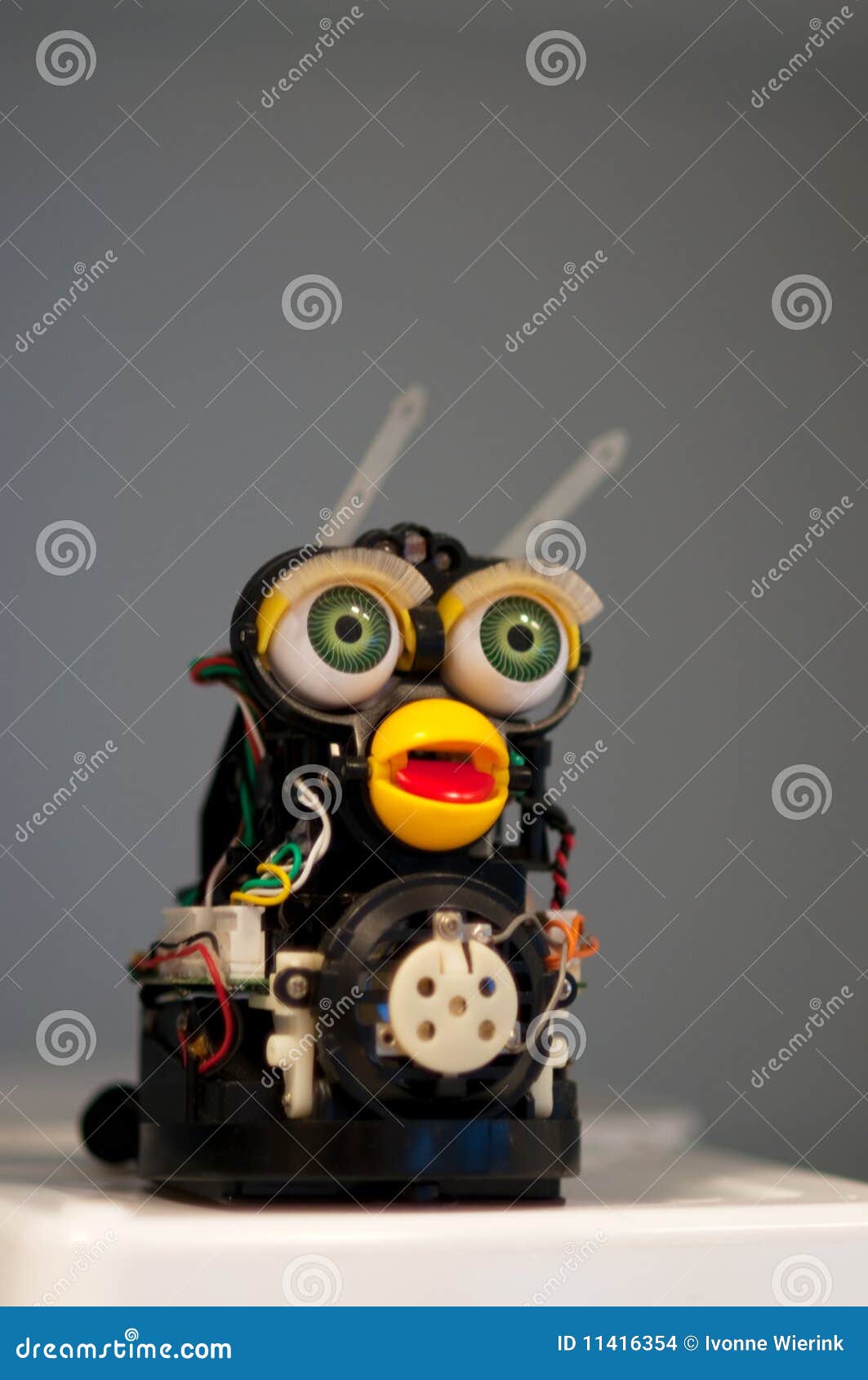 Handmade funny robot stock photo. Image of science, mouth - 11416354