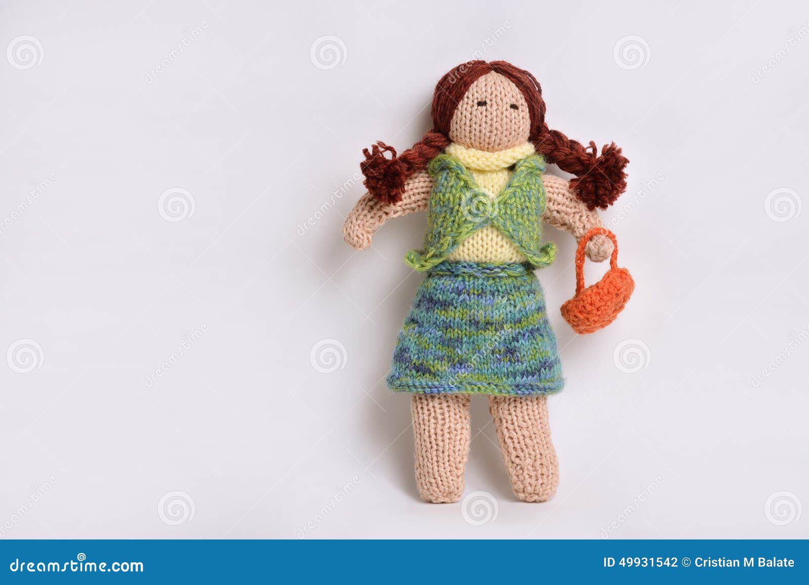 Handmade girl doll stock photo. Image of hand, funny - 49931542