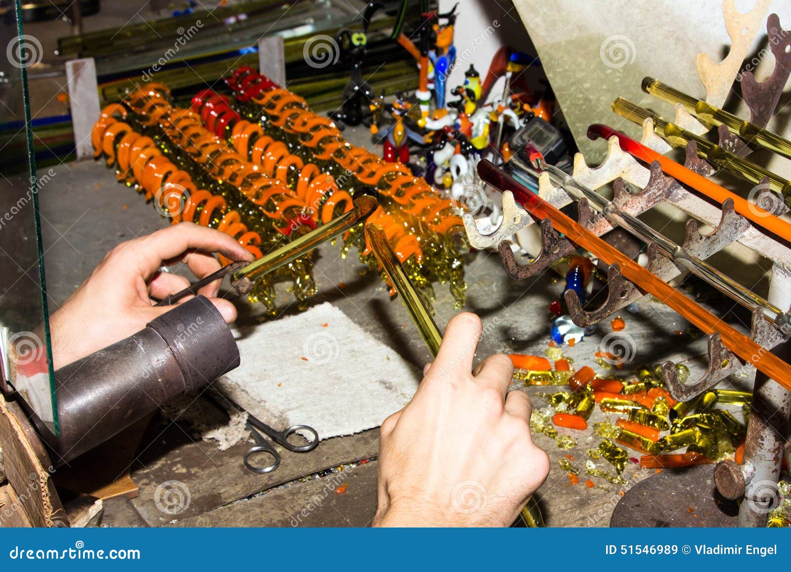 Handmade Glass Creative Handwork Glass Figurines Stock Image - Image of ...