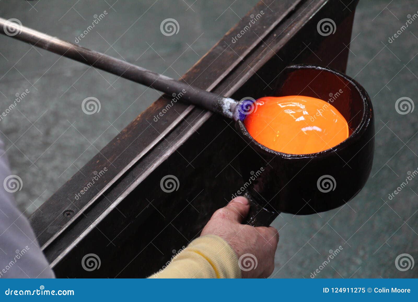 Handmade Glassware stock image. Image of manufacturing - 124911275