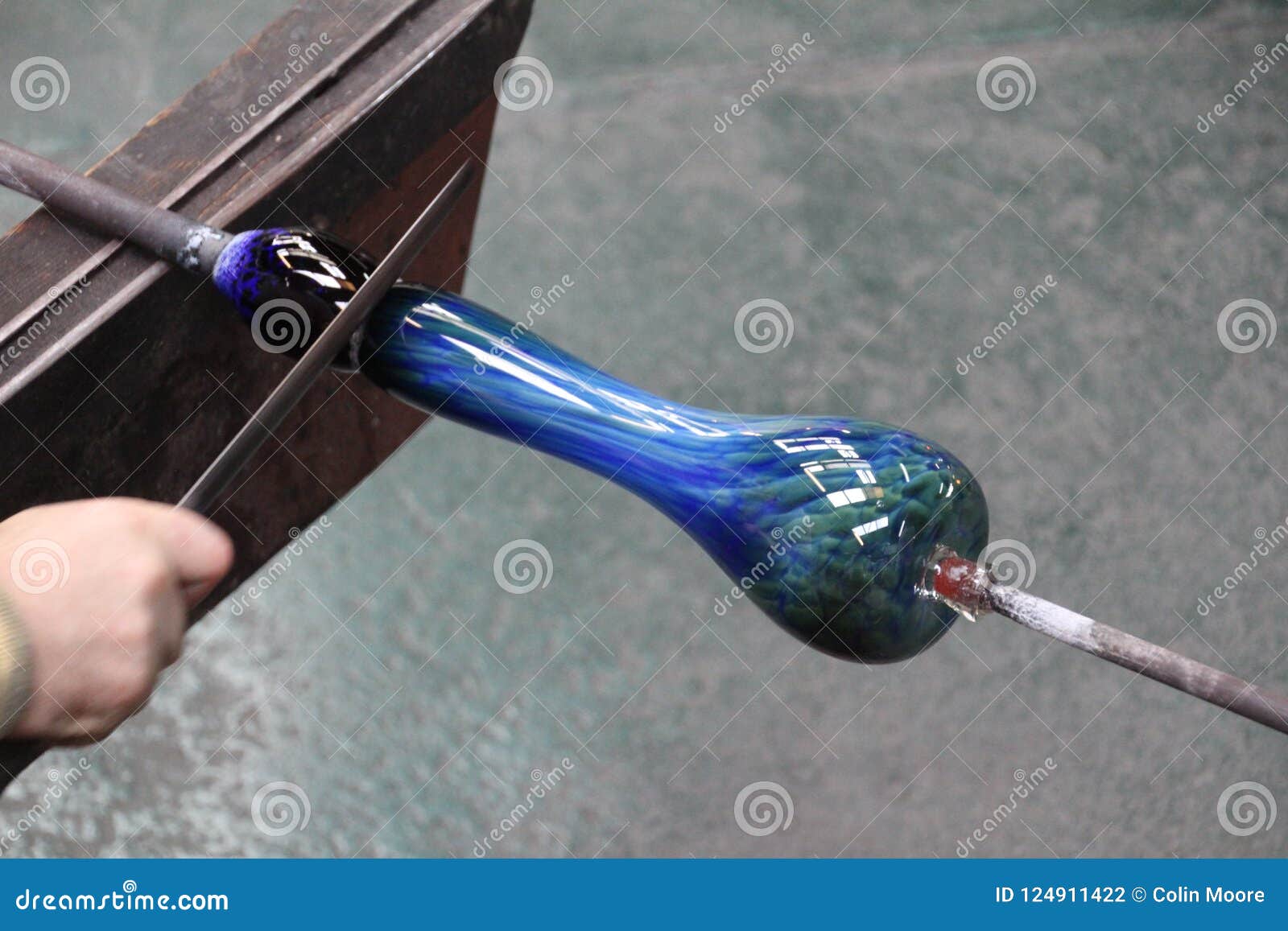 Handmade Glassware stock photo. Image of workshop, glasswork - 124911422