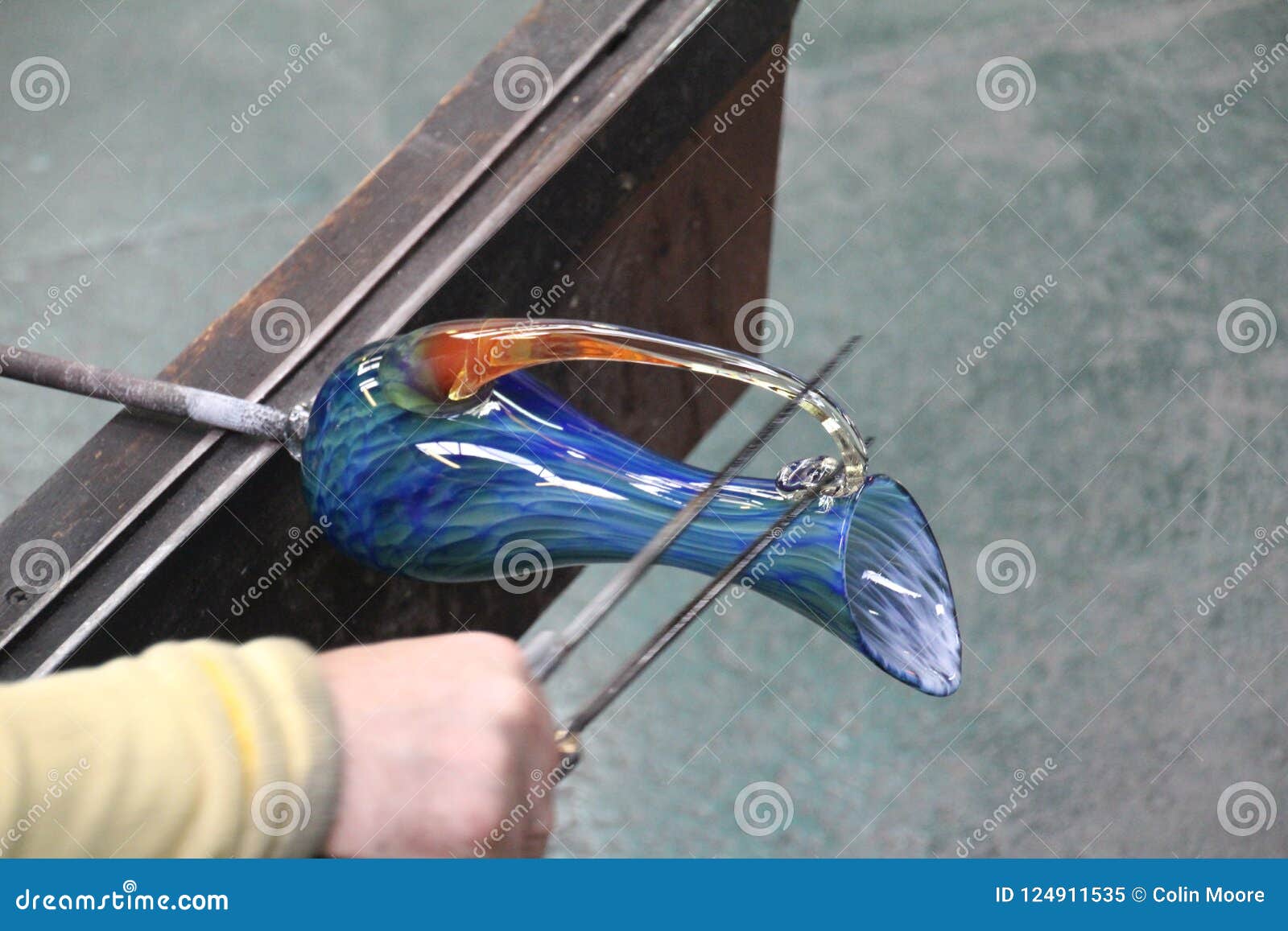 Handmade Glassware stock image. Image of workshop, manufacturing ...