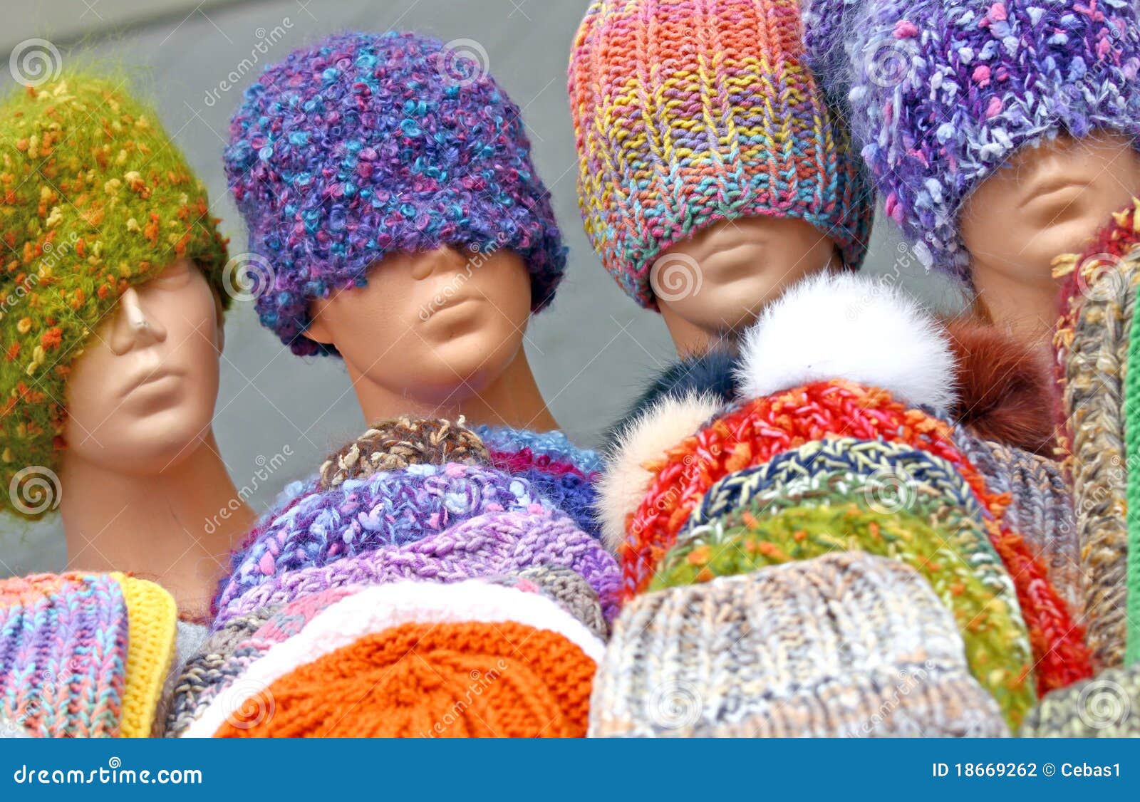 Handmade hats stock photo. Image of sale, style, dummy - 18669262