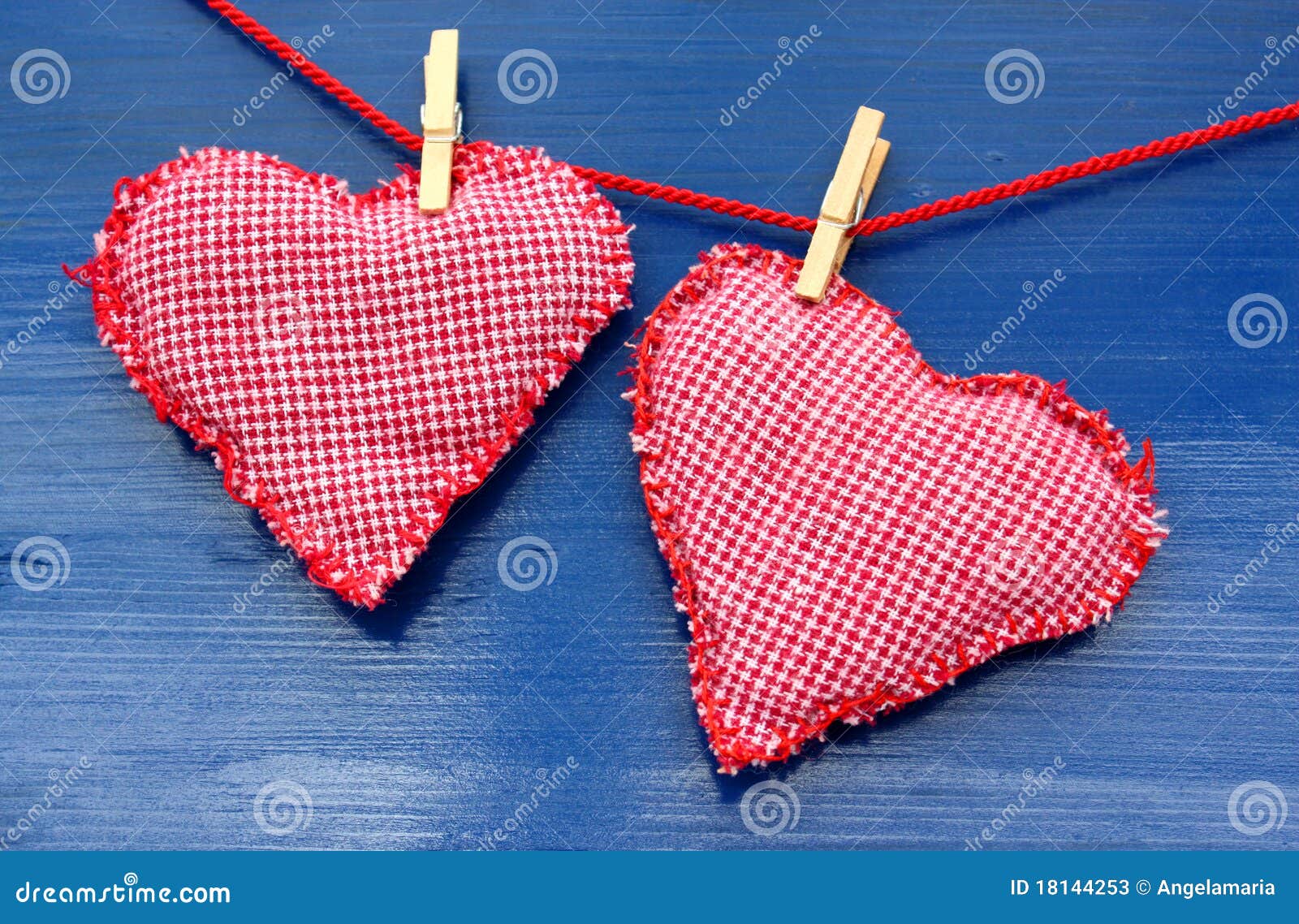 Handmade Hearts stock image. Image of handmade, sewn - 18144253