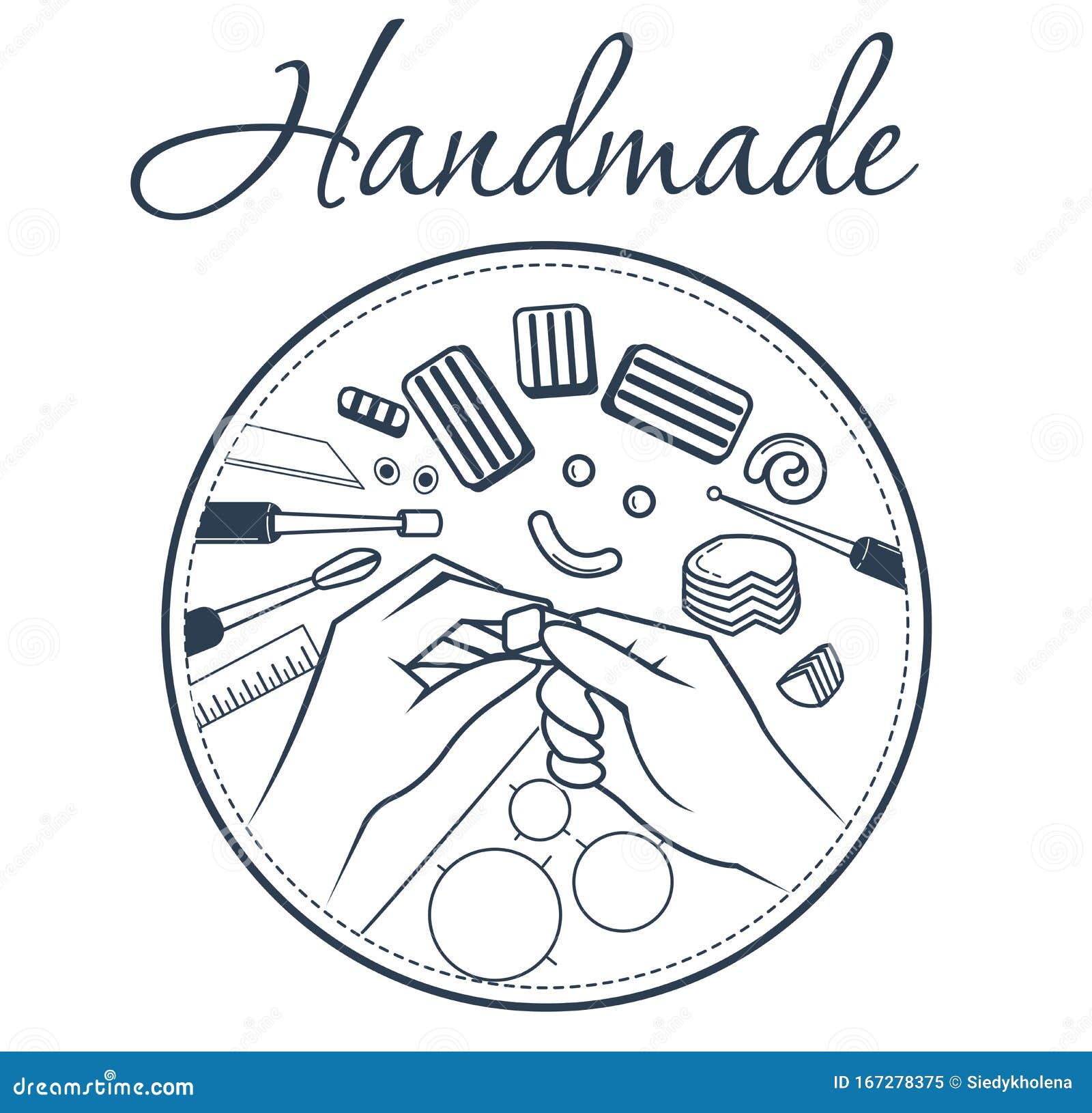 Handmade icon polymer clay stock illustration. Illustration of concept ...