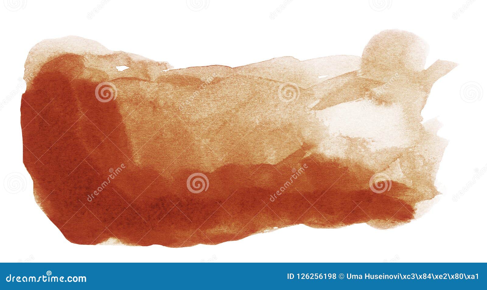 Magical Splash of Brown Watercolor Stock Illustration - Illustration of ...