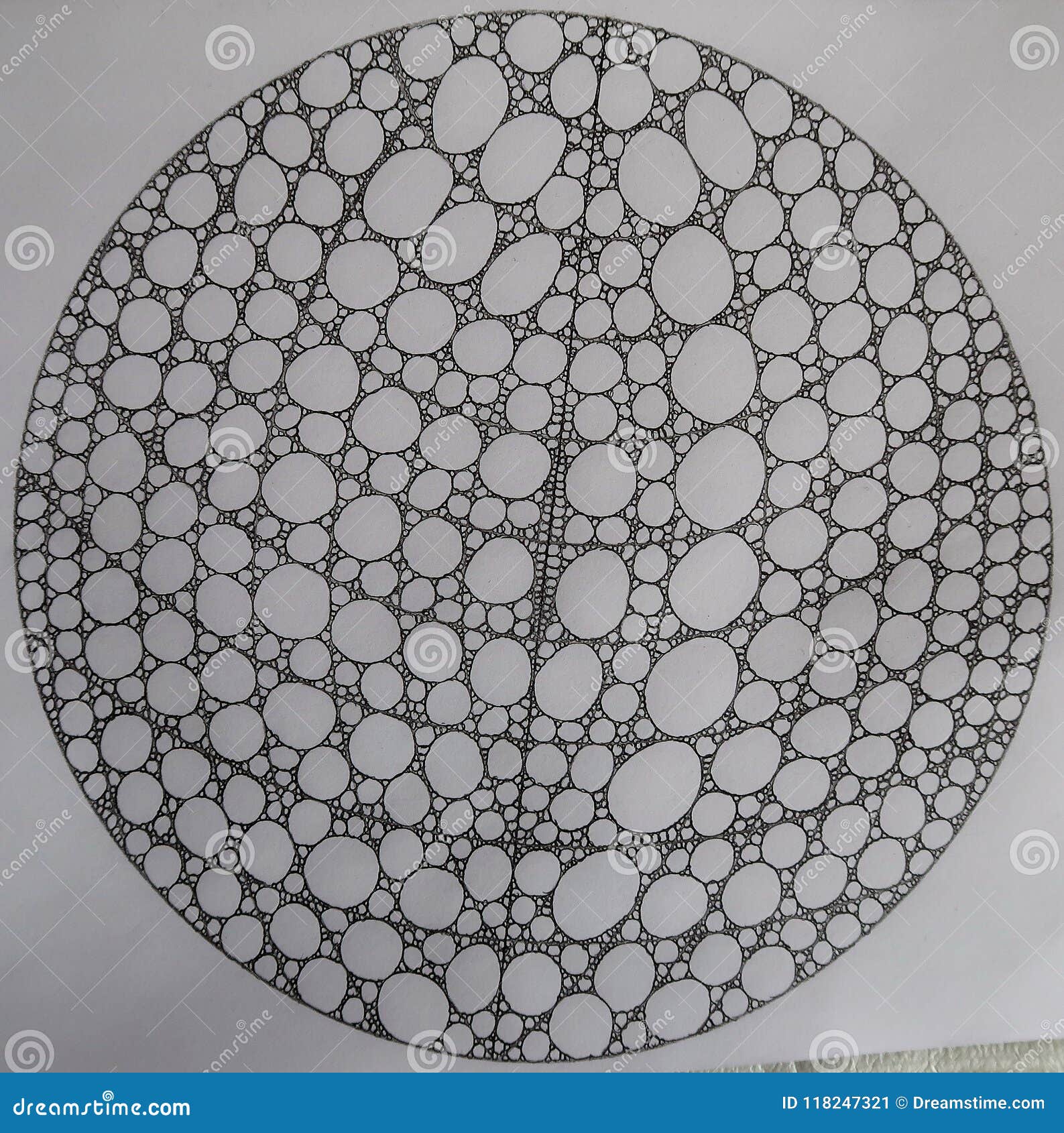 Circles Made of Circles and Ellipses Stock Illustration - Illustration ...