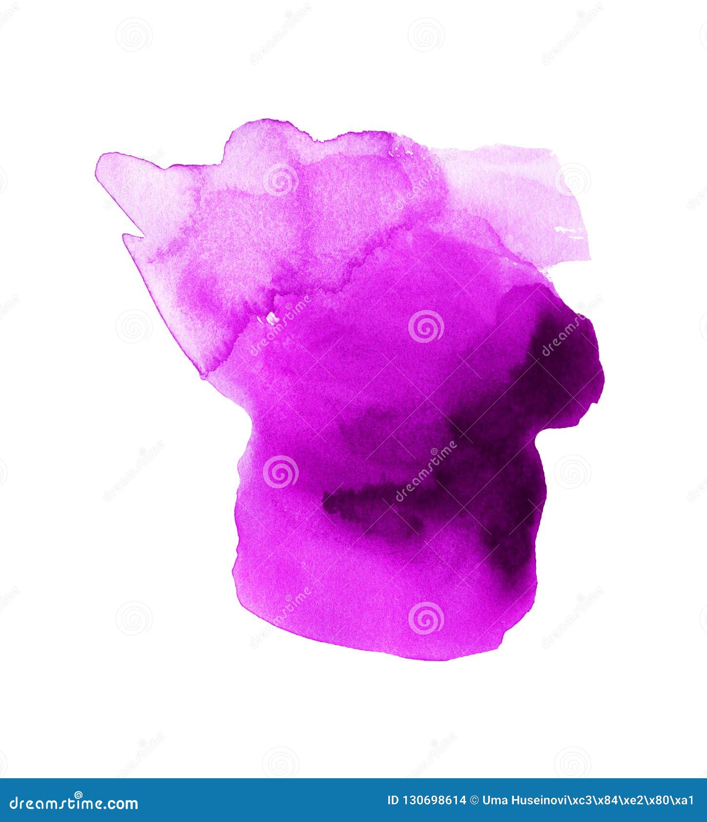 Shiny Stain of Purple Watercolor Stock Illustration - Illustration of ...