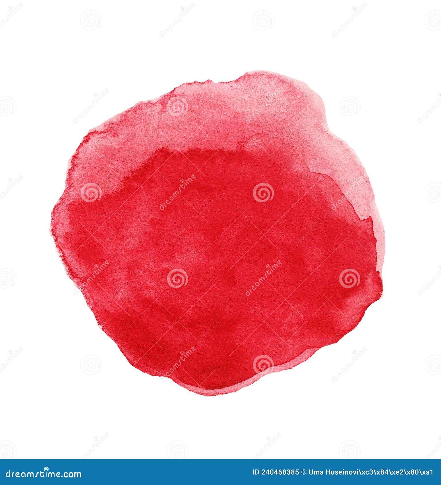 A Blob of Red Watercolor stock illustration. Illustration of blot ...