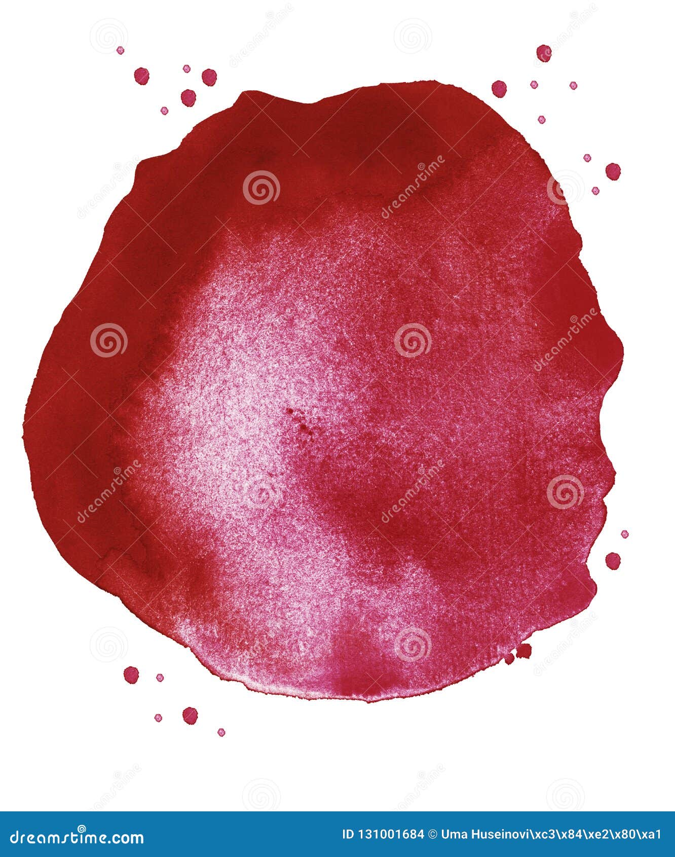 Splatter of Dark Red Watercolor Stock Illustration - Illustration of ...