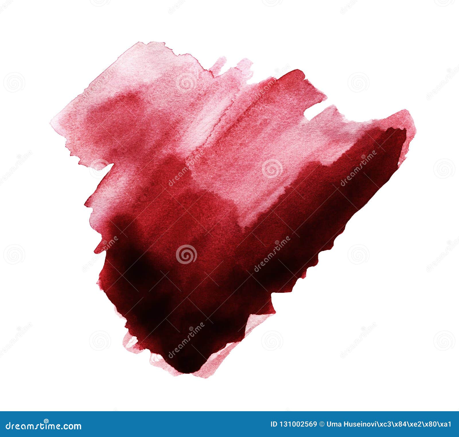 Splatter of Dark Red Watercolor Stock Illustration - Illustration of ...