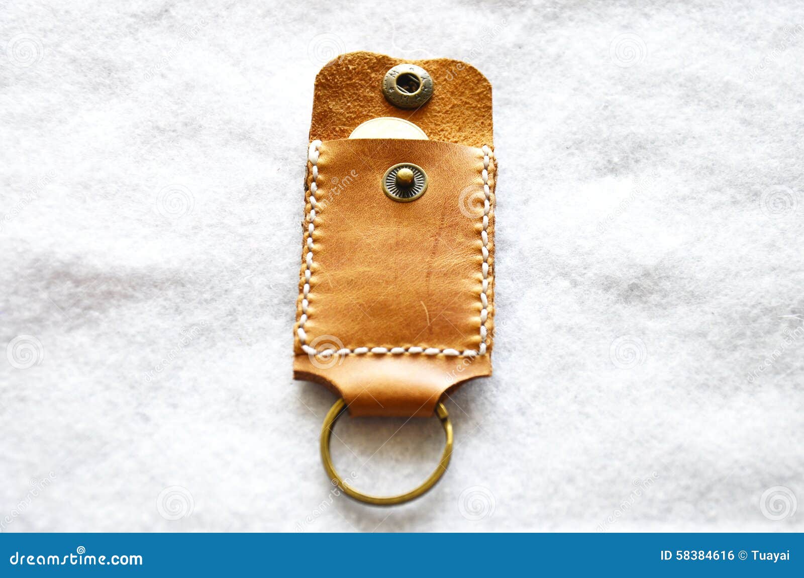 Handmade Key Ring and Small Bag Stock Photo - Image of handbag, modern ...