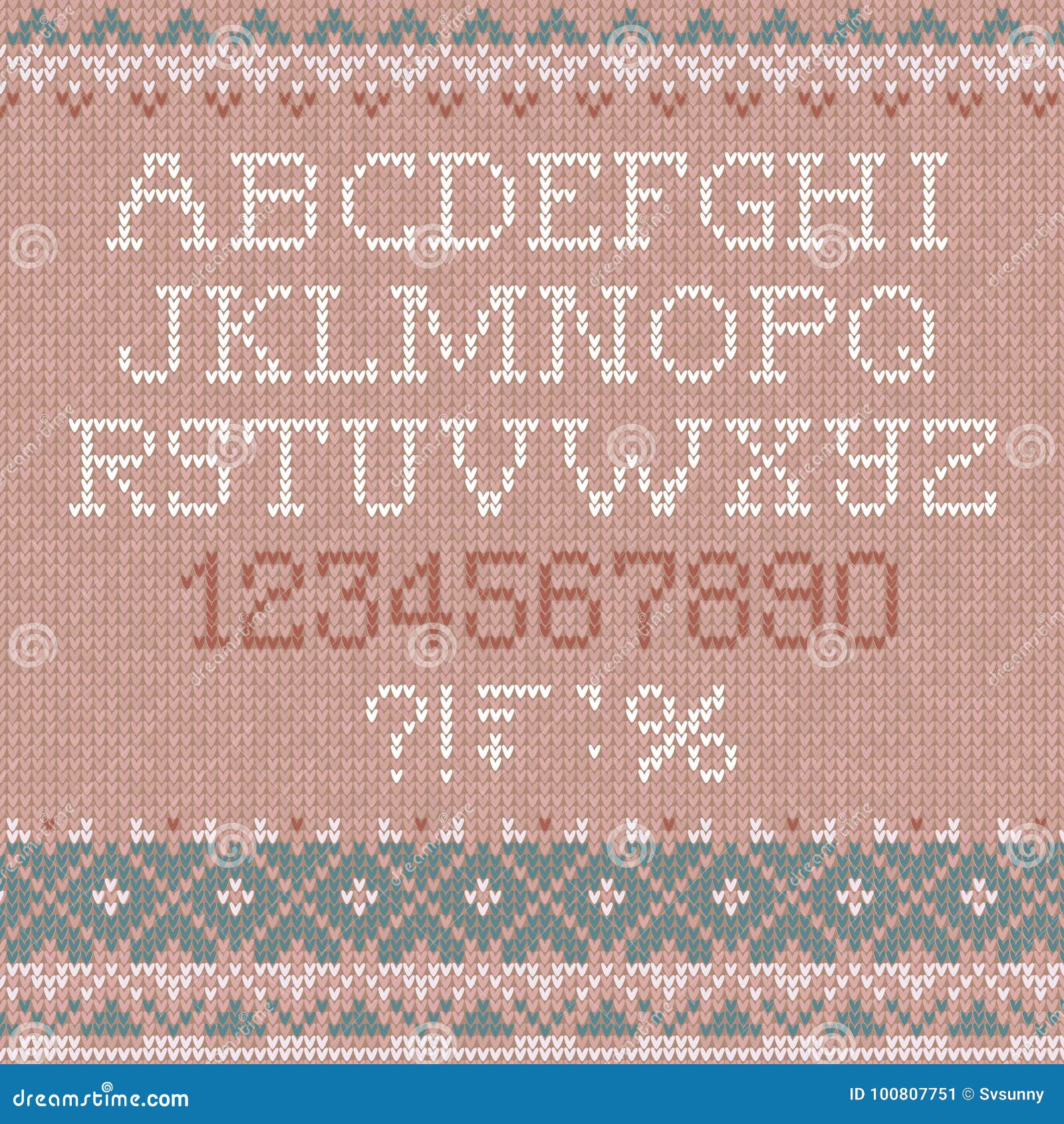 Handmade Knitted Abstract Background Pattern Font Alphabet Abc Letters ...