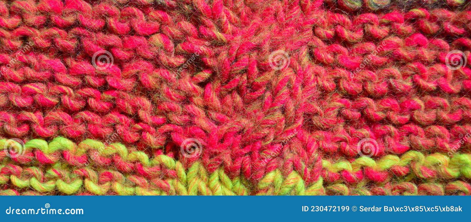 Handmade Knitted Fabric Colored Wool Background Texture Stock Image ...